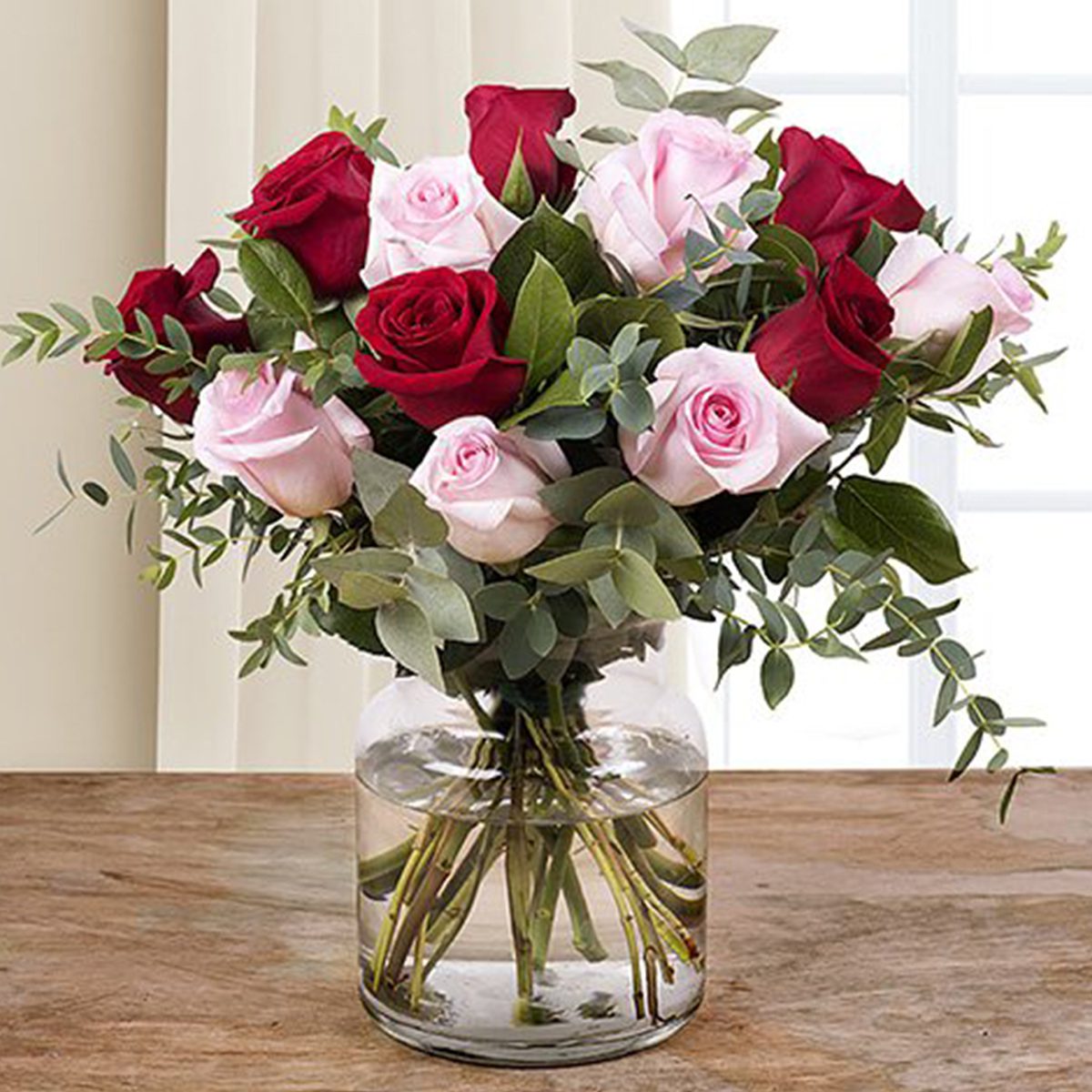 Buy Red & Pink Roses | Mix Bunch of Flowers Bouquet | Online Flower ...