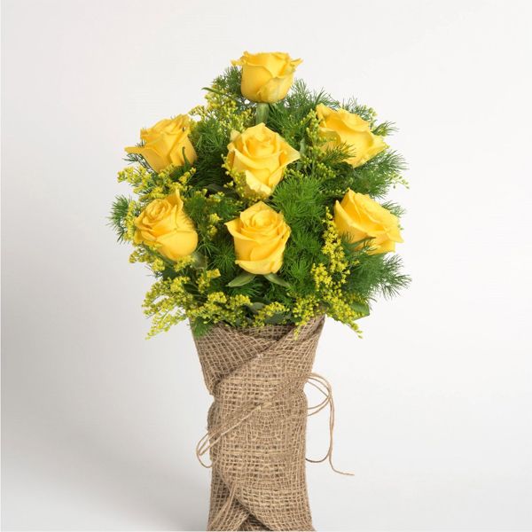 Send Now yellow roses Bouquet | Online Flower Delivery in Bangalore ...