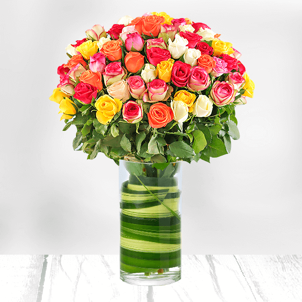 Mother's Gift - Online mixed color roses delivery to India | Order Now ...